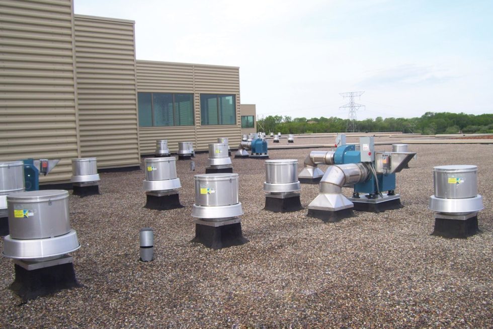 Centrifugal Roof and Wall Exhausters - Downblast Roof Exhaust - Hooded ...