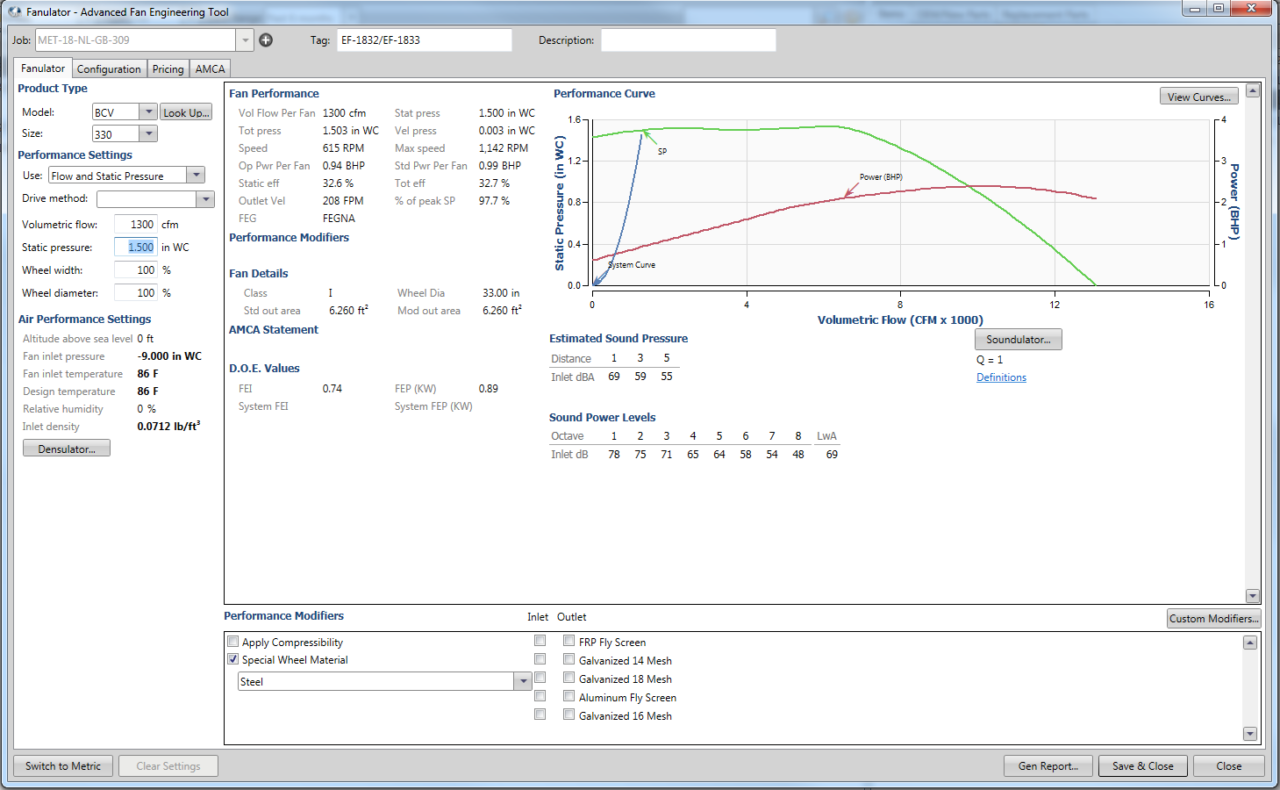 Fan Selection Software - Twin City Fan & Blower